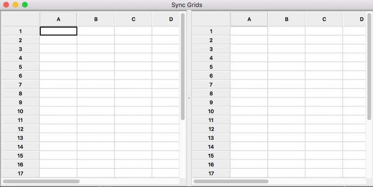 Синхронизируем скроллинг в двух таблицах - wxPython #44