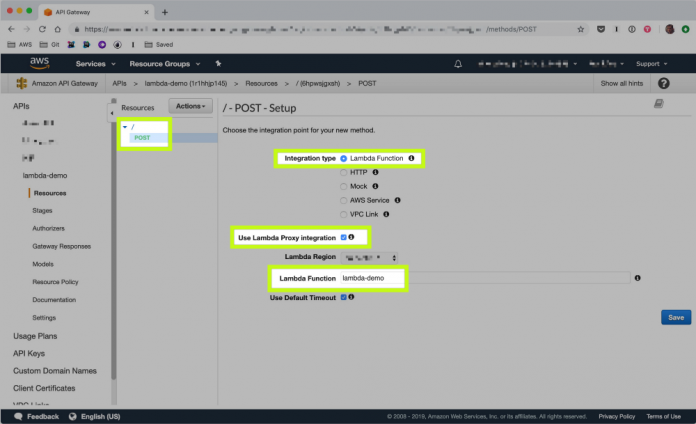 Amazon: AWS Lambda и API Gateway с примерами на Python