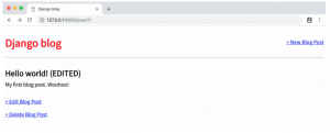 CRUD Django: CreateView, UpdateView и DeleteView