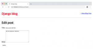 CRUD Django: CreateView, UpdateView и DeleteView